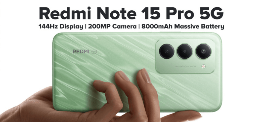 Redmi Note 15 Pro 5G – 144Hz AMOLED Display, 200MP Camera - Xiaomi ...