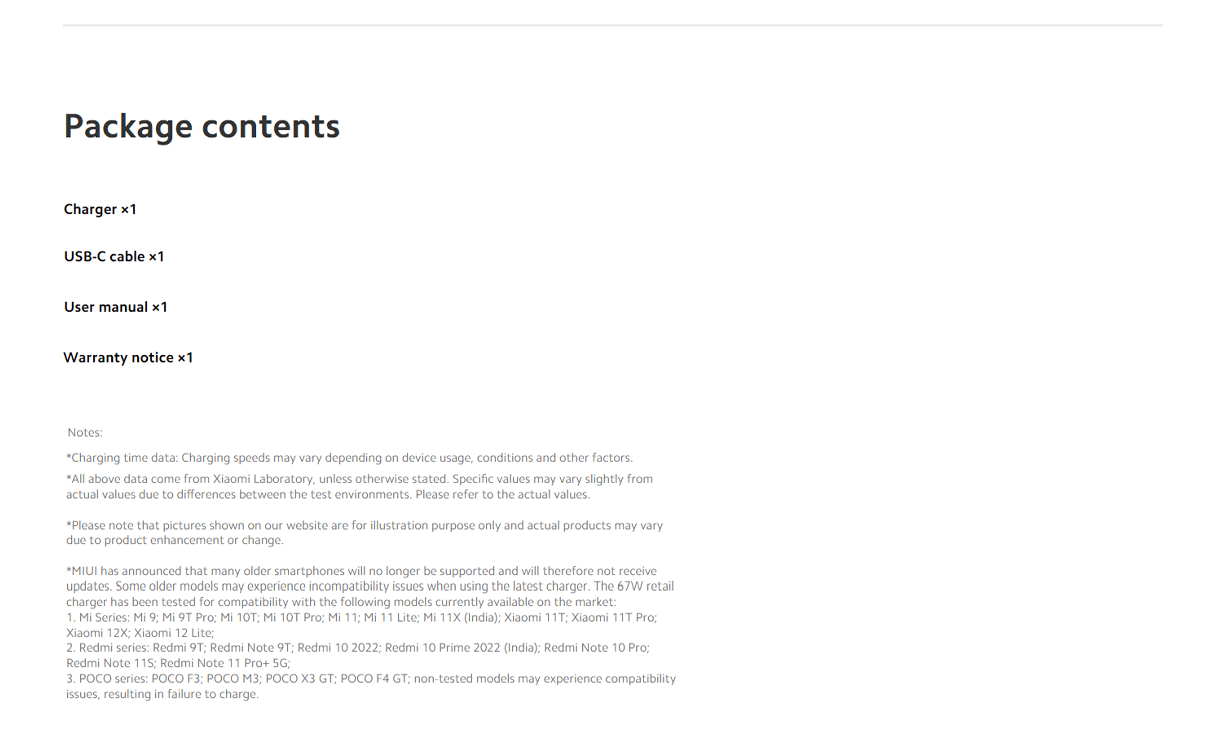 Xiaomi 67W Charger Set White @5499 Xiaomi Store Pakistan